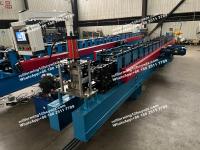China Sectional Garage Door Guide Rail Track Sliding Roll Forming Machine for sale