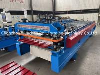 China Hydraulic Motor Control Roofing Sheet Roll Forming Machine with 12 Stations for 0.3-0.6mm Material Thickness for sale