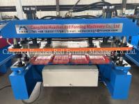 China 11 Stations 15m/min Speed 1200mm Width Metcopo Step Tile Roof Sheet Roll Forming Machine Roll Forming Equipment for sale