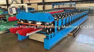 China 24 Rollers Steel Roofing Sheet Roll Forming Machine with 45# Steel Quenching and Plating and 12 Month Warranty for sale