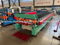 China Galvanized Roofing Sheet Roll Forming Machine with 15m/min Speed, 45# Steel Quenching and Plating Rollers, and 380V 50Hz 3Phases Power for sale