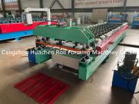 China 15-20m/min Speed 0.3-0.6mm Material Thickness Chain Drive Roofing Sheet Roll Forming Machine for Metal Tile and Roof Panel for sale