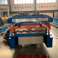 China 18 Roller Stations Glazed Tile Roll Forming Machine with Chain Drive and 380V 50Hz 3Phases Power for sale