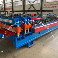 China 1250mm Glazed Step Tile Roll Forming Machine with 15 Stations and Chain Drive for Roofing Panels for sale