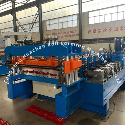 China CE Standard Glazed Tile Roll Forming Machine with 12 Stations and Chain Drive for Steel Roofing Sheets for sale