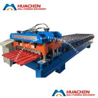 China 4m/min Speed 13 Roller Stations Steel Glazed Tile Roll Forming Machine with 45# Steel Quenching and Plating for sale