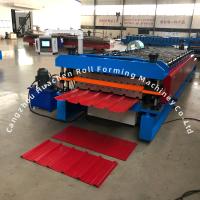 China Double Layer Roll Forming Machine for Glazed Panel with 1250mm Width, 15m/min Speed and PPGI/GI Material for sale