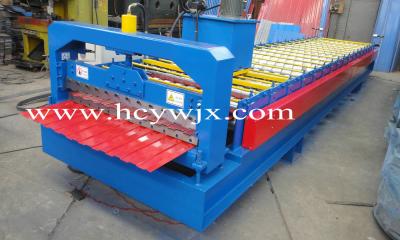 China Blue High Speed Roof Panel Roll Forming Machine / Roll Former for sale