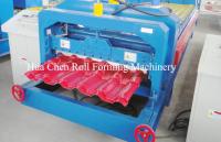 China Custom  Roof Panel Glazed Tile Roll Forming Machine / Metal Sheet Making Machine for sale