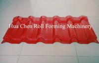 China Custom  Roof Panel Glazed Tile Roll Forming Machine / Metal Sheet Making Machine for sale