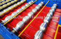 China Solid Steel Shaft Metrocopo Roof Glazed Tile Roll Forming Machine With 15 Rows for sale