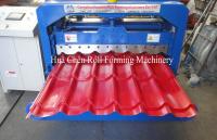 China 5.5KW Glazed Tile Steel Roll Forming Machine 5T Manual Decoiler for sale