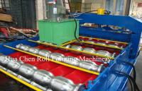 China 5.5KW Glazed Tile Steel Roll Forming Machine 5T Manual Decoiler for sale
