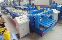 China 45# Steel Roof Glazed Tile Roll Forming Machine With Chrome Plated for sale