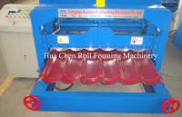 China 1250mm Glazed Tile Roof Panel Roll Forming Machine / Cold Roll Forming Equipment for sale
