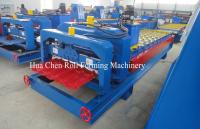 China Hydraulic Cr12 Cutting Blades Roofing Step Tile Roll Forming Machine With PLC Control for sale