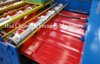 China IBR Trapezoidal Roof Glazed Tile Roll Forming Machine Sheet Metal Forming Equipment for sale