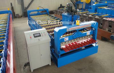 China 5 Ton Passive Decoiler  Hydraulic Wall Panel Roll Forming Machine 0.3-0.6mm for sale