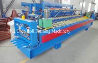 China Color Steel Plate Roofing Sheet Roll Forming Machine With PLC Control for sale