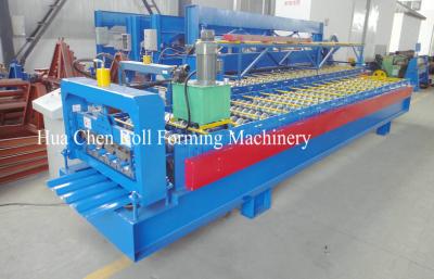 China Color Steel Plate Roofing Sheet Roll Forming Machine With PLC Control for sale