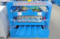 China Color Steel Plate Roofing Sheet Roll Forming Machine With PLC Control for sale