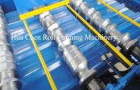 China Color Steel Plate Roofing Sheet Roll Forming Machine With PLC Control for sale