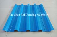 China Color Steel Plate Roofing Sheet Roll Forming Machine With PLC Control for sale
