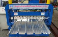 China Aluminium Roofing Sheet Trimdeck Profile Roll Forming Machine With PLC Control for sale