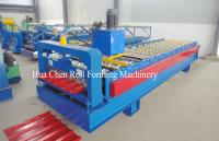 China 1220mm Raw Material Color Steel Plate Roofing Roll Forming Machine for sale