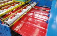 China 1220mm Raw Material Color Steel Plate Roofing Roll Forming Machine for sale