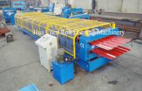 China Forming Speed 8-12m/Min Double Layer Roof Forming Machine Shaft Diameter 76mm for sale