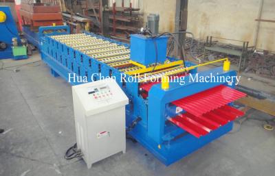 China Double Layer Roof Panel Color Steel Sheet Roll Forming Machine With 12 / 13 Rows for sale
