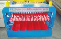 China Double Layer Roof Panel Color Steel Sheet Roll Forming Machine With 12 / 13 Rows for sale
