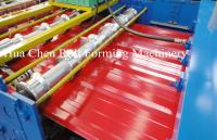 China Color Steel Plate Double Layer Roof Panel Roll Forming Machine 1200 / 1250mm Width for sale