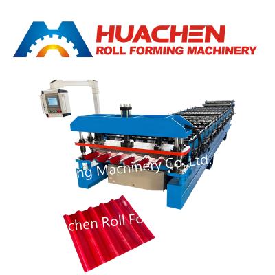 China Customized construction material machinery - Trapezoidal iron metal roof panel sheet forming machine for sale
