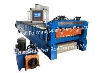 China 15 Stations Metal Coil Rolling Forming Equipment with 45# Steel Quenching and Plating and Chain Drive for sale