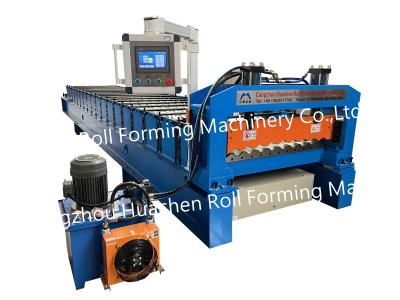 China 15 Stations Metal Coil Rolling Forming Equipment with 45# Steel Quenching and Plating and Chain Drive for sale