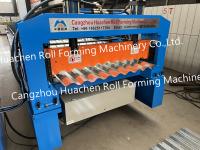 China 15 Stations Metal Coil Rolling Forming Equipment with 45# Steel Quenching and Plating and Chain Drive for sale