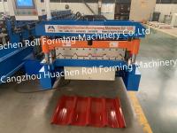 China A metal roof panel manufacturing machine for producing tile-shaped corrugated roof panels by rolling process for sale