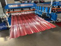 China Single-layer roof profile forming machine / Stepped tile plate forming machine for sale