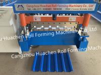 China Trapezoid Roofing Tile Roll Forming Machine Standing Seam Roof Rolling for sale