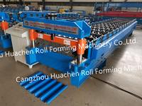 China Trapezoid Roofing Tile Roll Forming Machine Standing Seam Roof Rolling for sale