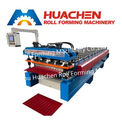 China Metal Sheets Roofing Machine Tile Making Machine Corrugated and Trapezoid Roofing Tile Roll Forming Machine for sale