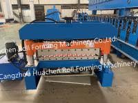 China Steel plate trapezoidal roof profile plate forming machine Ibr Roof panel coil forming machine production line for sale
