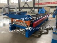 China Steel plate trapezoidal roof profile plate forming machine Ibr Roof panel coil forming machine production line for sale