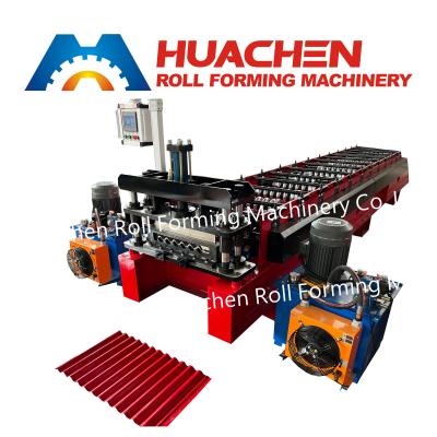 China Single-layer metal steel trapezoidal and corrugated roof panel sheet forming machine for sale