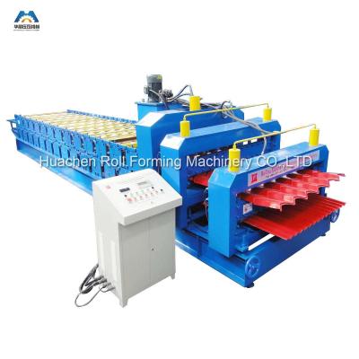China Electrical 1250MM Width Double Deck Roll Forming Machine for sale