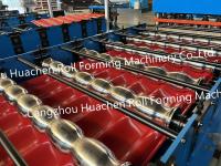 China Ribbon tiles, high quality, low price, steel plate metal roof, cold rolling forming machine for sale