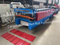 China Trapezoidal single-layer and double-layer ceramic tile sheet forming machine for sale
