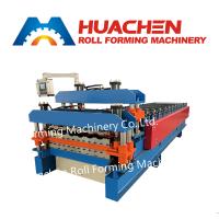 China Fully Automatic Trapezoidal Roof Sheet Roll Forming Machine for Metal Roofing Panels for sale